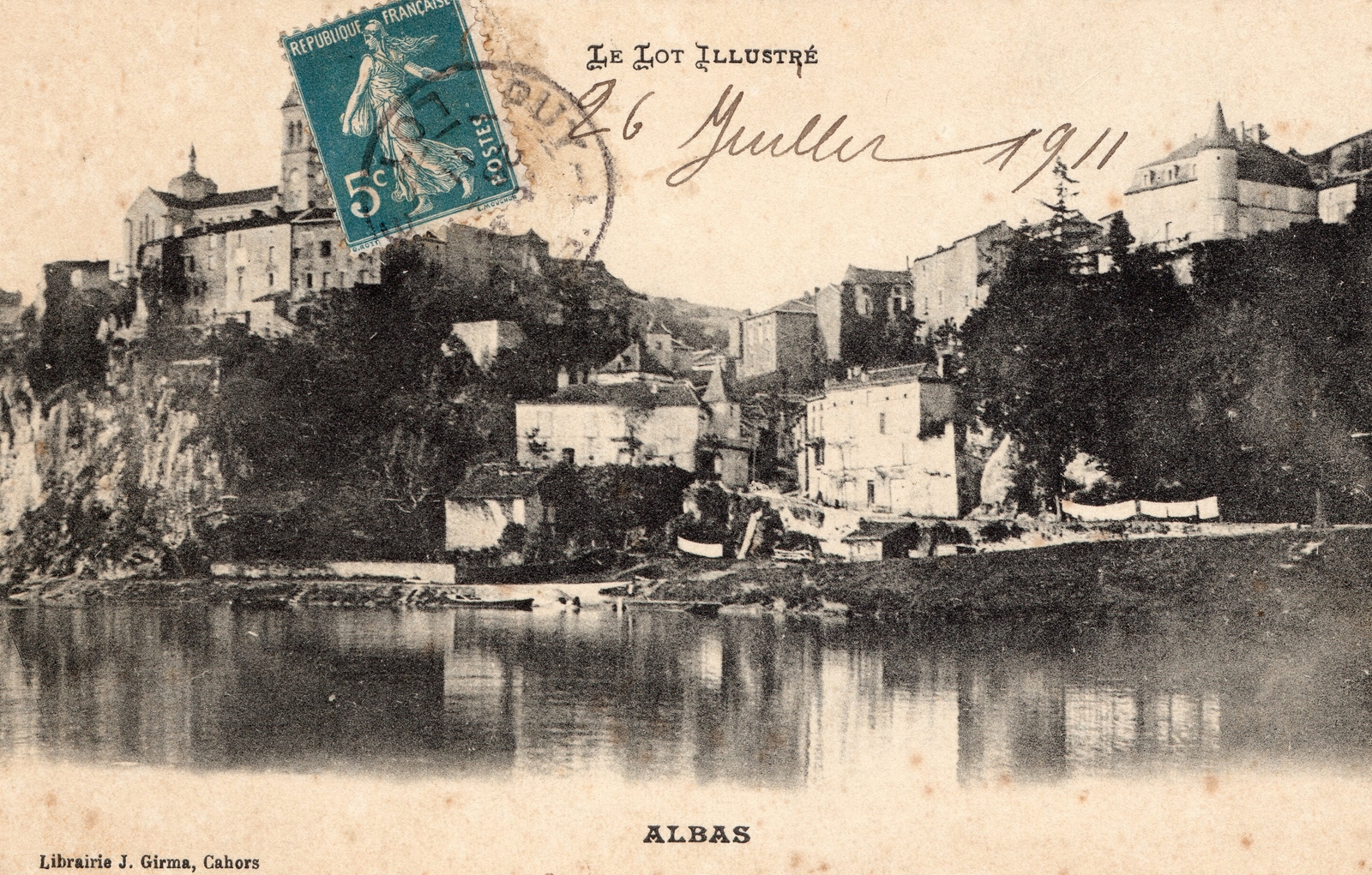 Mairie d'Albas, la Commune d'Albas et son village (46140) (Lot).