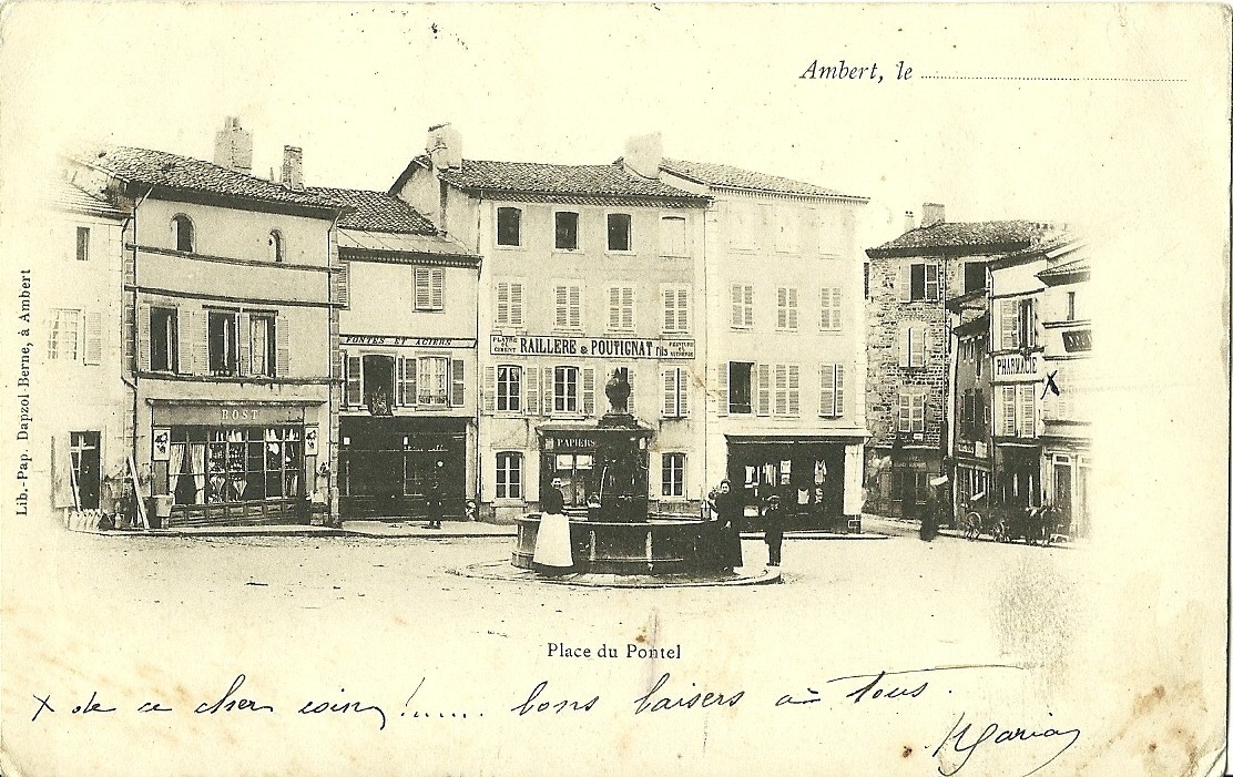 Photos et carte postales anciennes d'Ambert - Mairie d'Ambert et sa ville