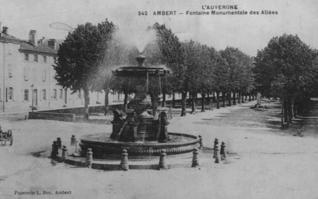 Photos et carte postales anciennes d'Ambert - Mairie d'Ambert et sa ville