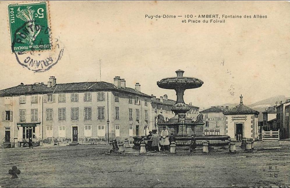 Photos et carte postales anciennes d'Ambert - Mairie d'Ambert et sa ville