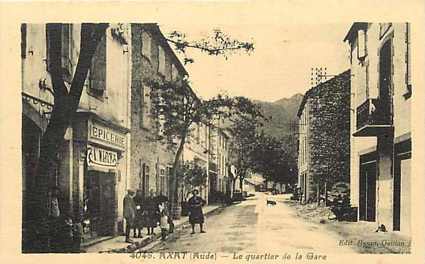 Photos et carte postales anciennes d'Axat - Mairie d'Axat et son village