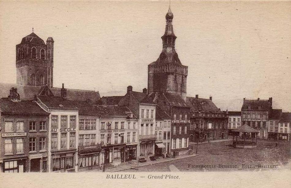 Bailleul - Mairie de Bailleul et sa ville (59270) (Nord).