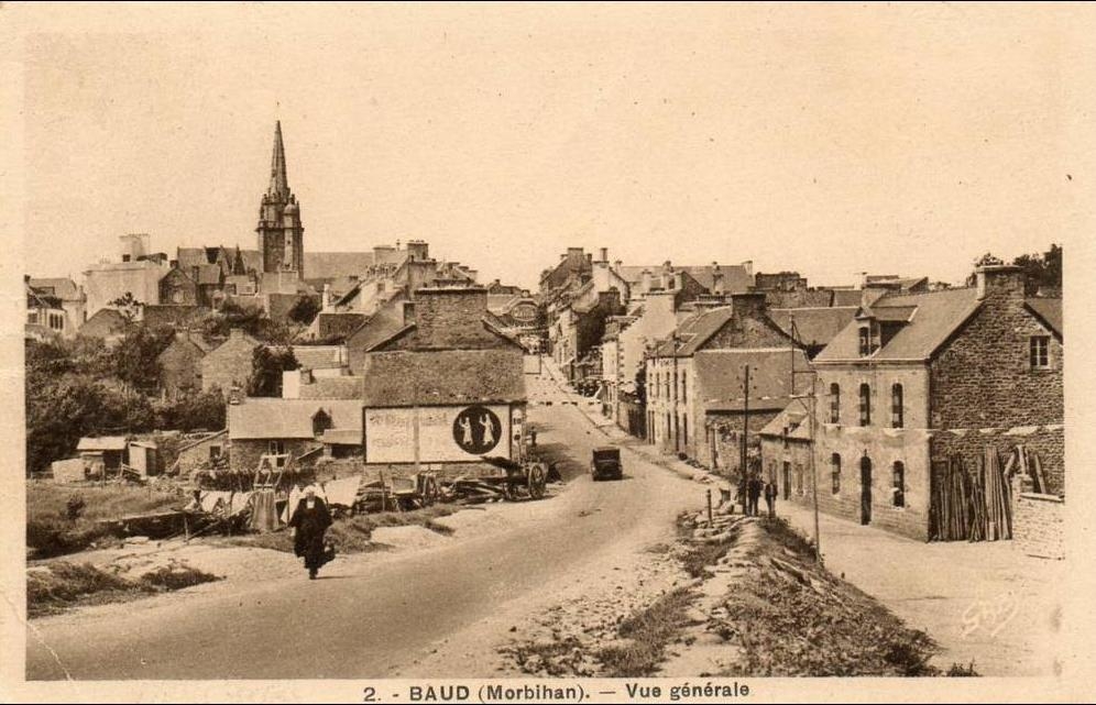 Photos et carte postales anciennes de Baud - Mairie de Baud et sa ville