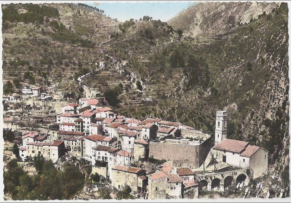 Bonson - Mairie de Bonson et sa commune (06830) (Alpes-Maritimes).