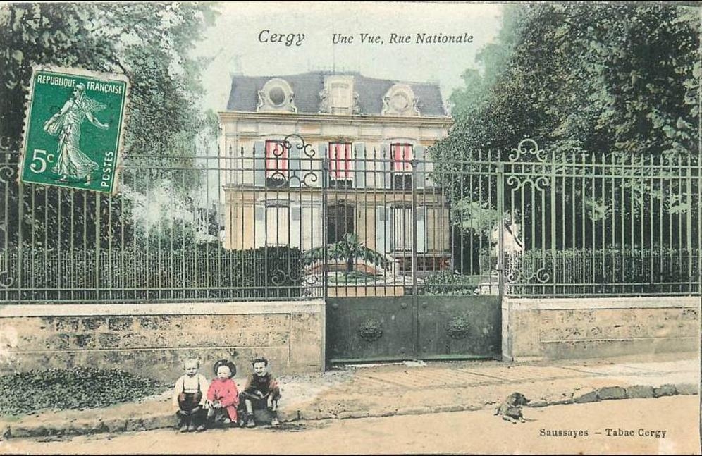 Photos et carte postales anciennes de Cergy, la Mairie de Cergy, sa ...