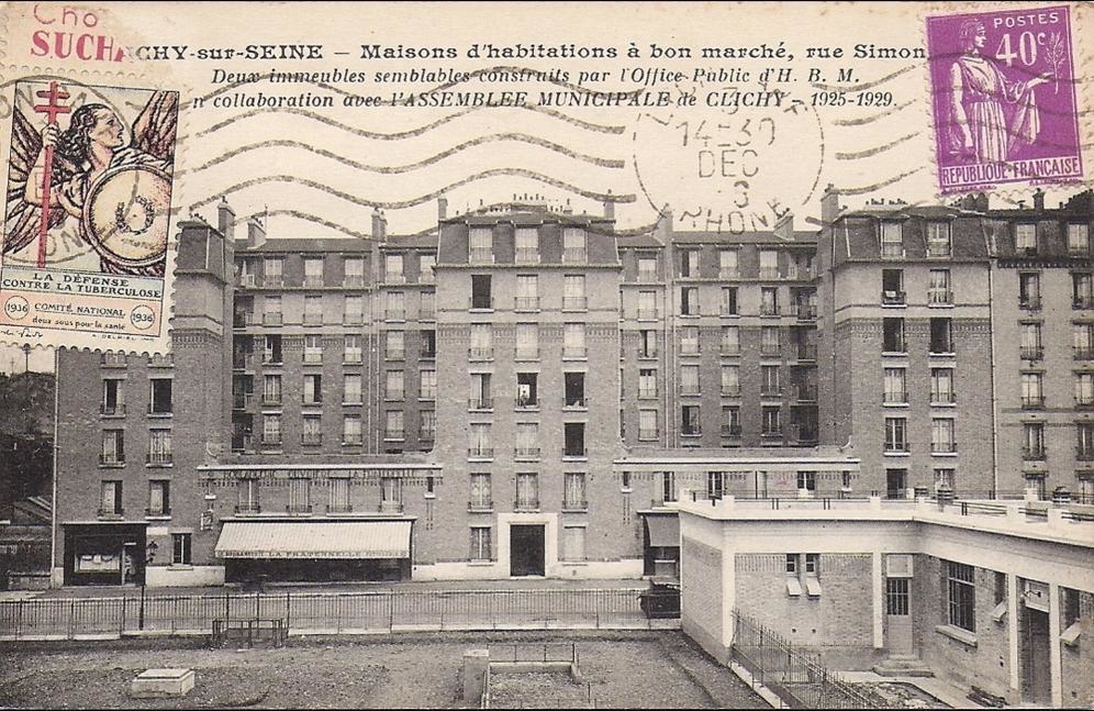 Photos et carte postales anciennes de Clichy, la Mairie de Clichy, sa ...