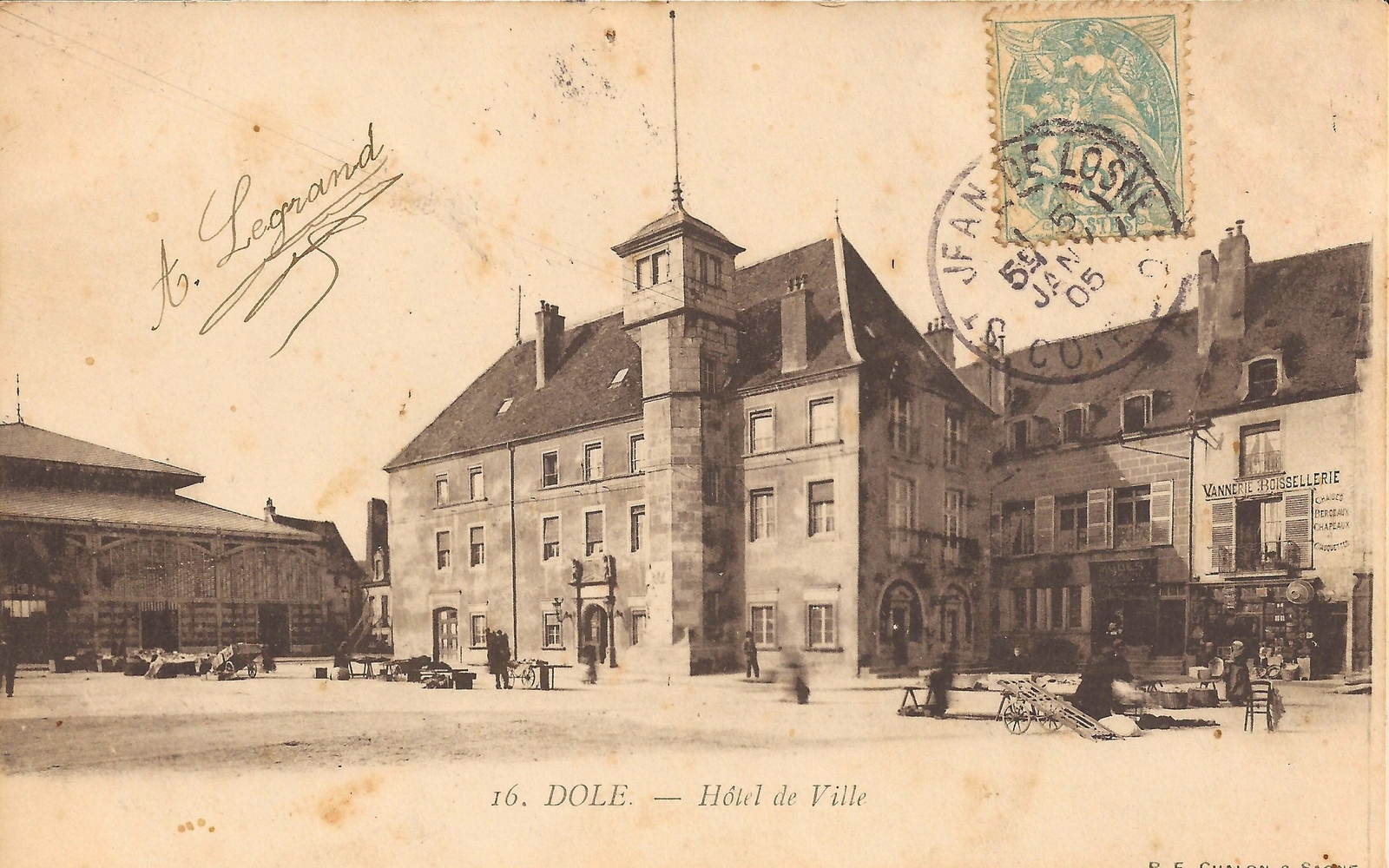 Photos et carte postales anciennes de Dole - Mairie de Dole et sa ville
