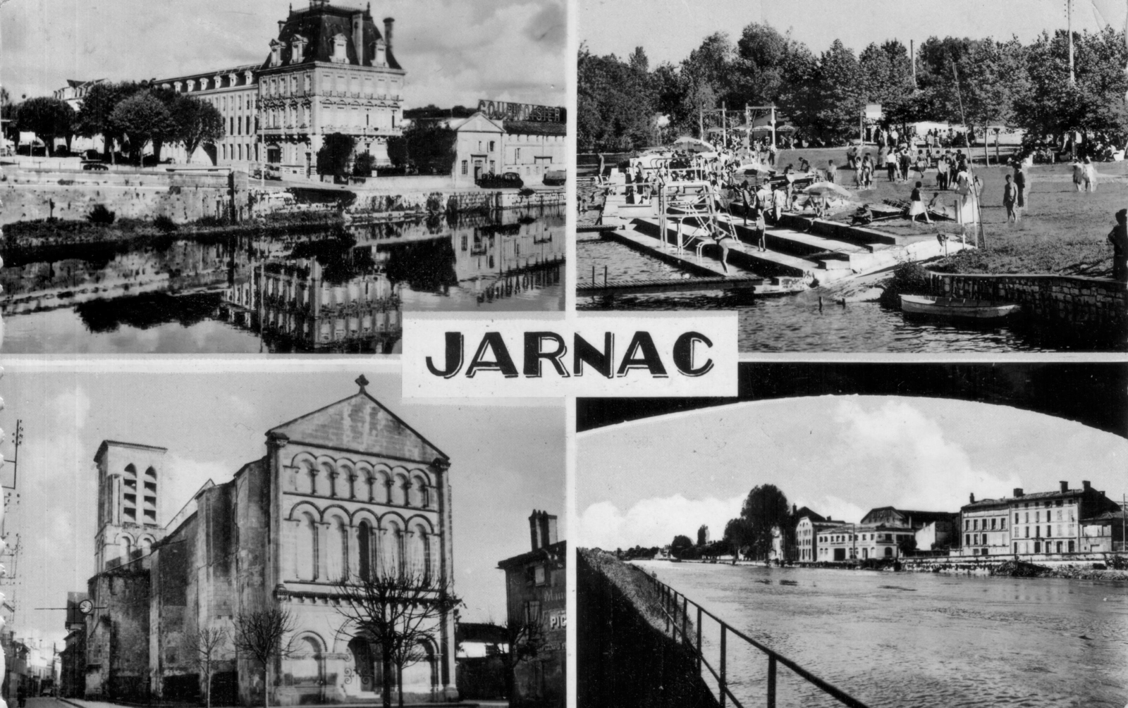 Photos et carte postales anciennes de Jarnac - Mairie de Jarnac et sa ville