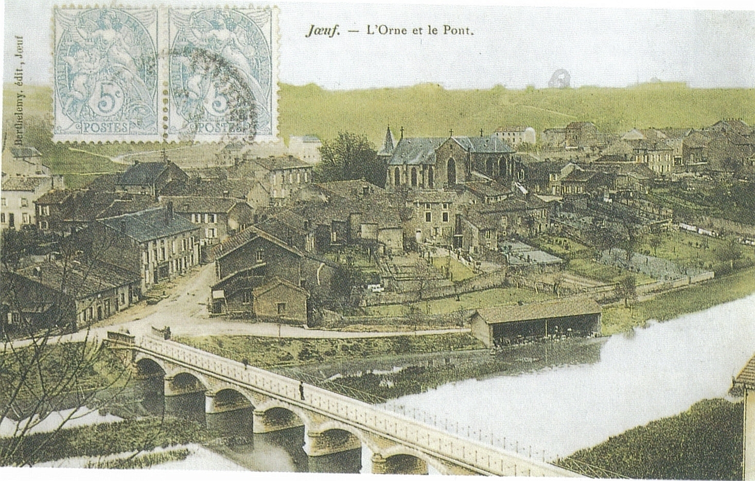 Photos et carte postales anciennes de Jœuf - Mairie de Jœuf et sa ville