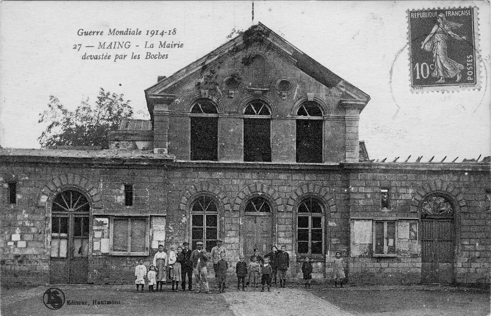 Photos et carte postales anciennes de Maing - Mairie de Maing et sa ville