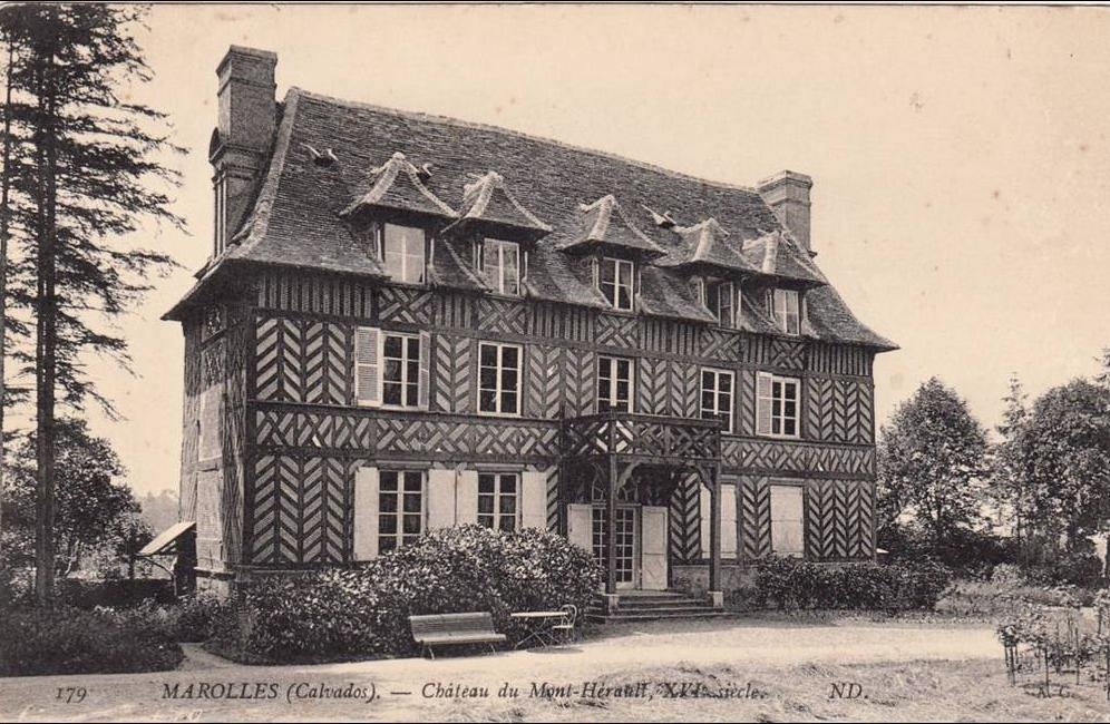 Marolles, la Mairie de Marolles et sa commune (14100) (Calvados).
