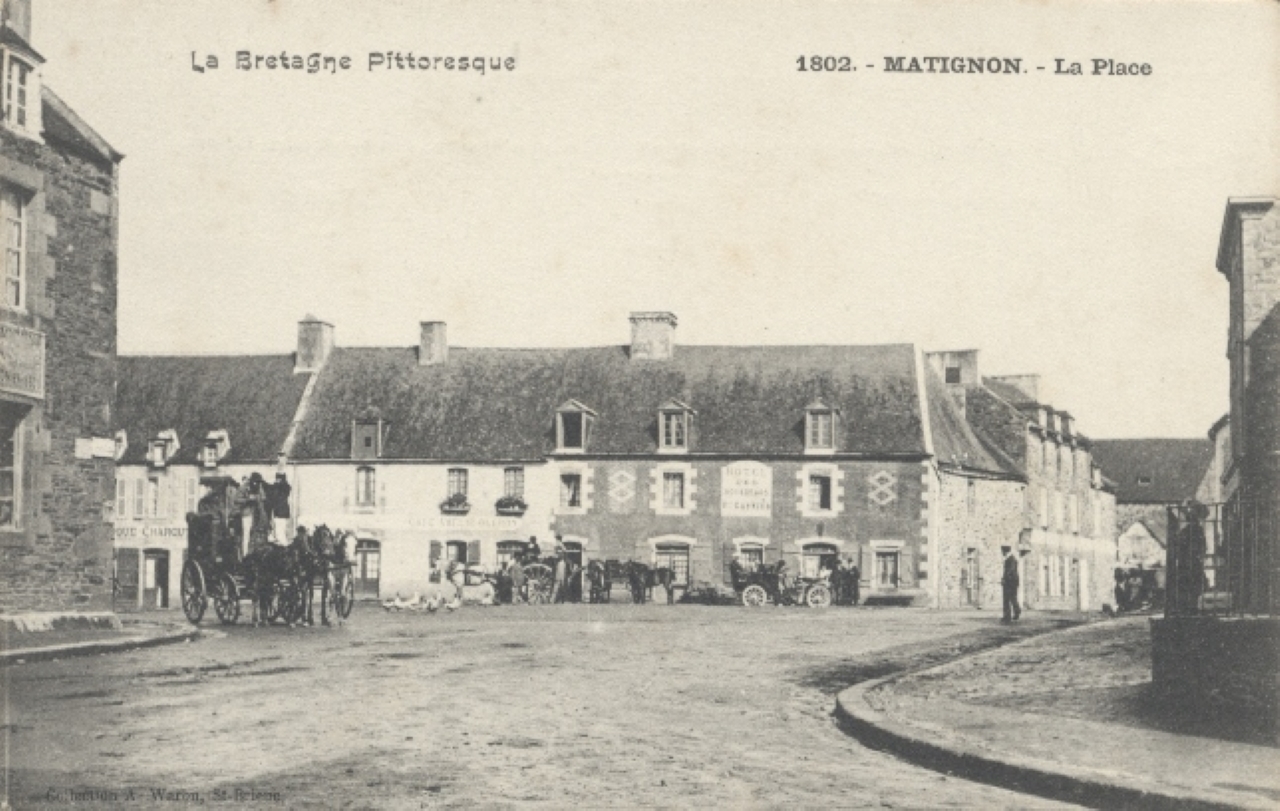 Photos et carte postales anciennes de Matignon - Mairie de Matignon et ...
