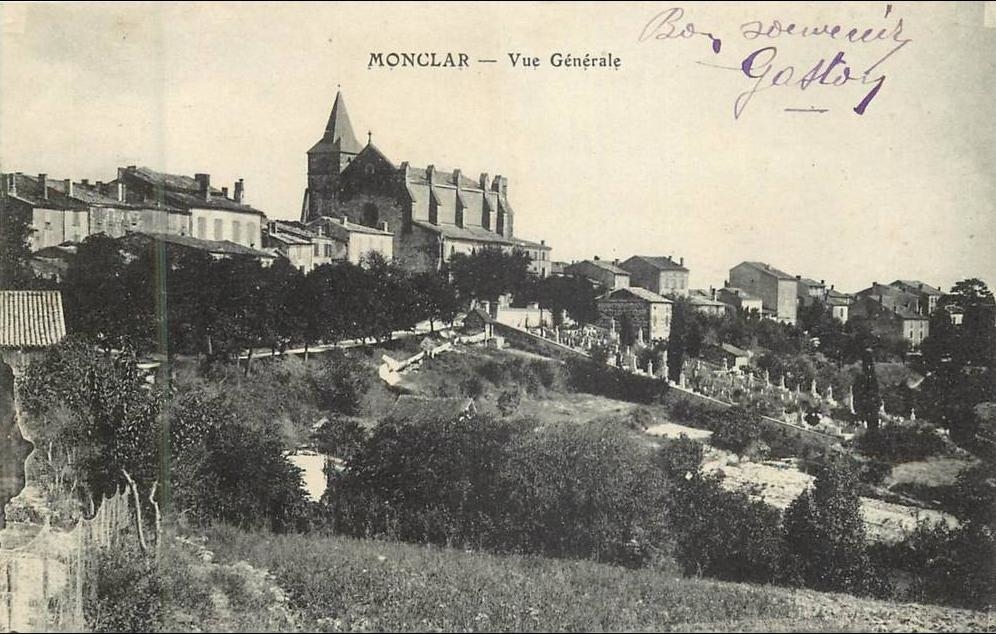 Monclar, la Mairie de Monclar et sa commune (47380) (Lot-et-Garonne).