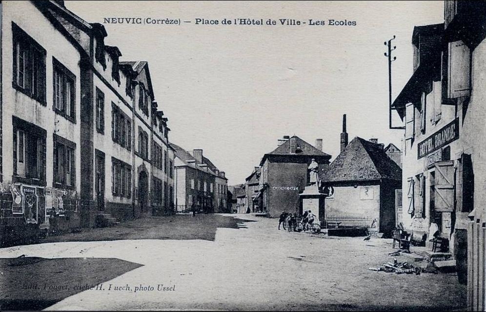 Mairie de Neuvic, la Commune de Neuvic et son village (19160) (Corrèze).