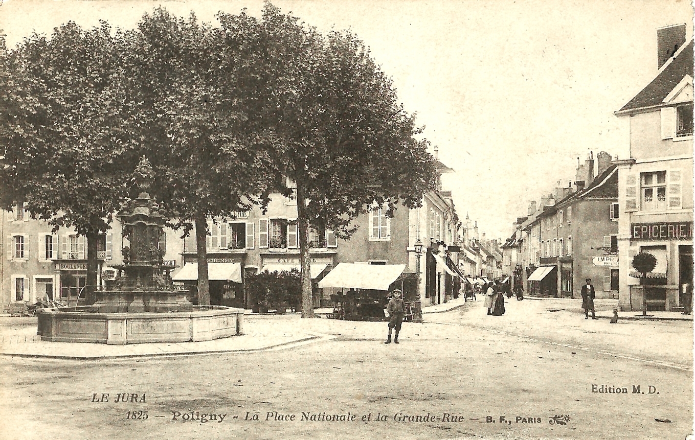 Poligny - Mairie de Poligny et sa commune (39800) (Jura).