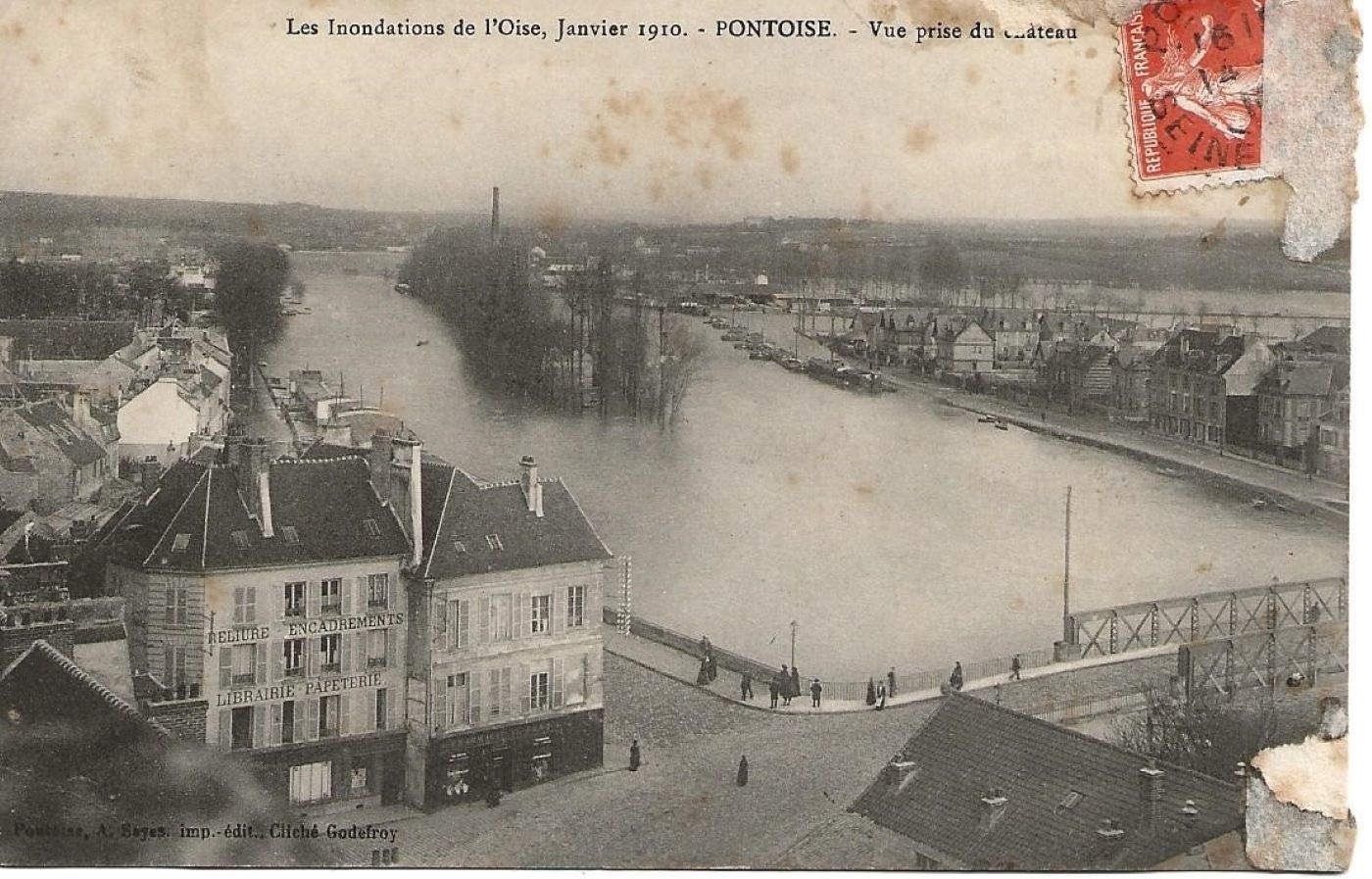 Photos et carte postales anciennes de Pontoise - Mairie de Pontoise et ...