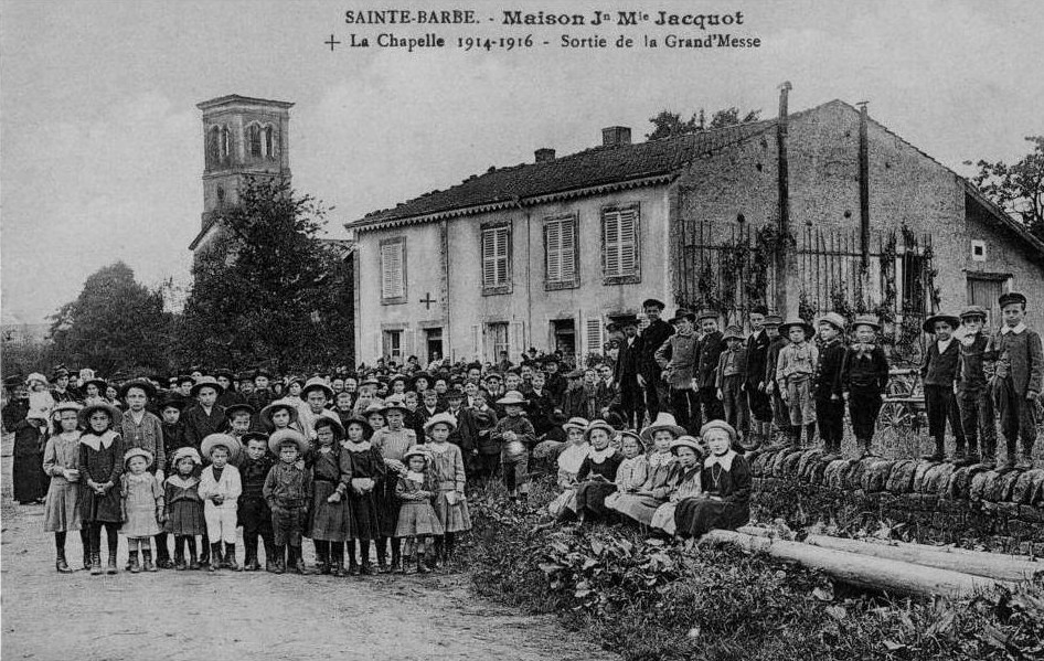 Sainte-Barbe, la Mairie de Sainte-Barbe et sa commune (88700) (Vosges).