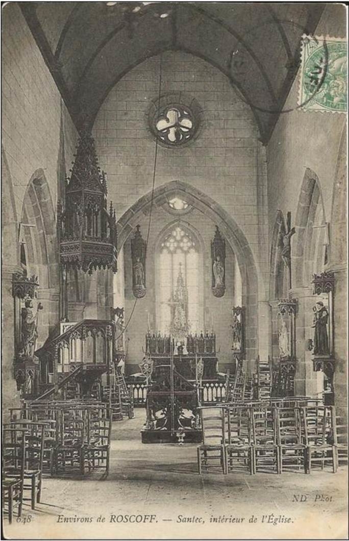 Photos et carte postales anciennes de Santec - Mairie de Santec et sa ville